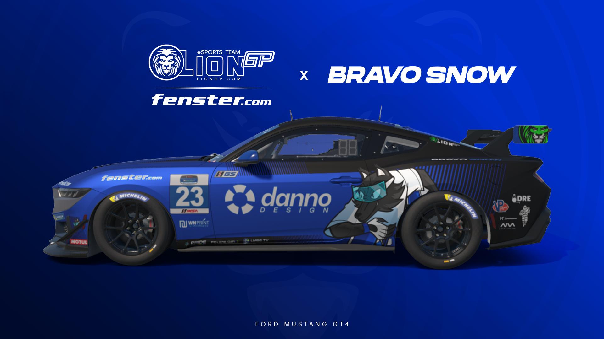 Bravo Snow | Mustang GT4 by Danilo Vaz - Trading Paints