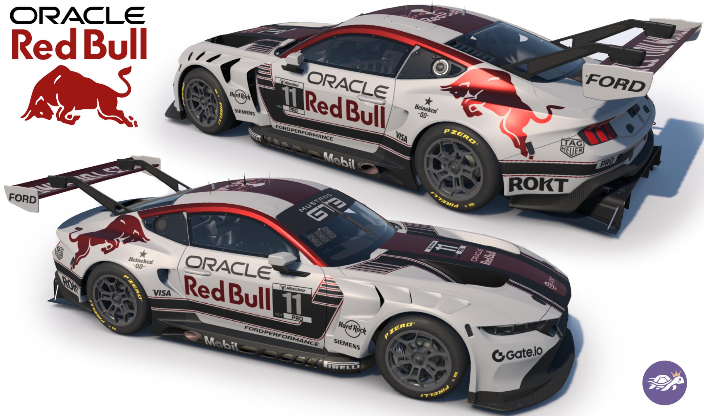 Ford Mustang GT3 - White Red Bull (Suzuka Special Livery) by Dennis Van ...