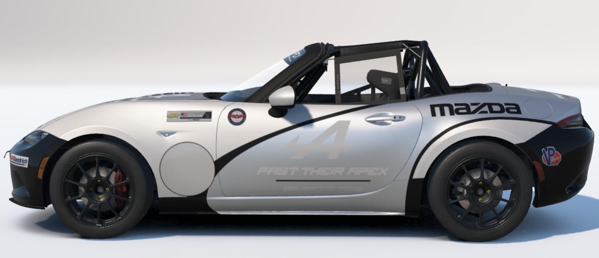 Past Their Apex Sim Racing Team White and Chrome Livery by Gav E ...