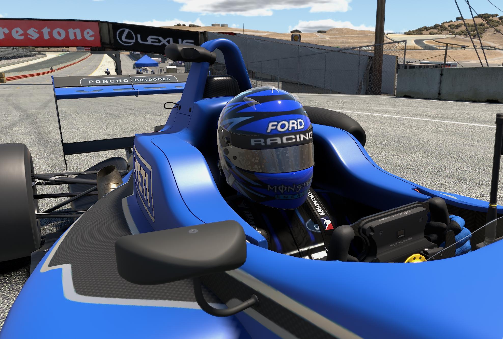 Yeti Ford Racing Helmet-Blue by Dillon G. - Trading Paints