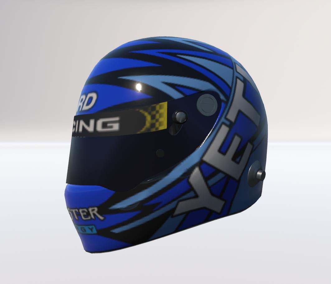 Yeti Ford Racing Helmet-Blue by Dillon G. - Trading Paints