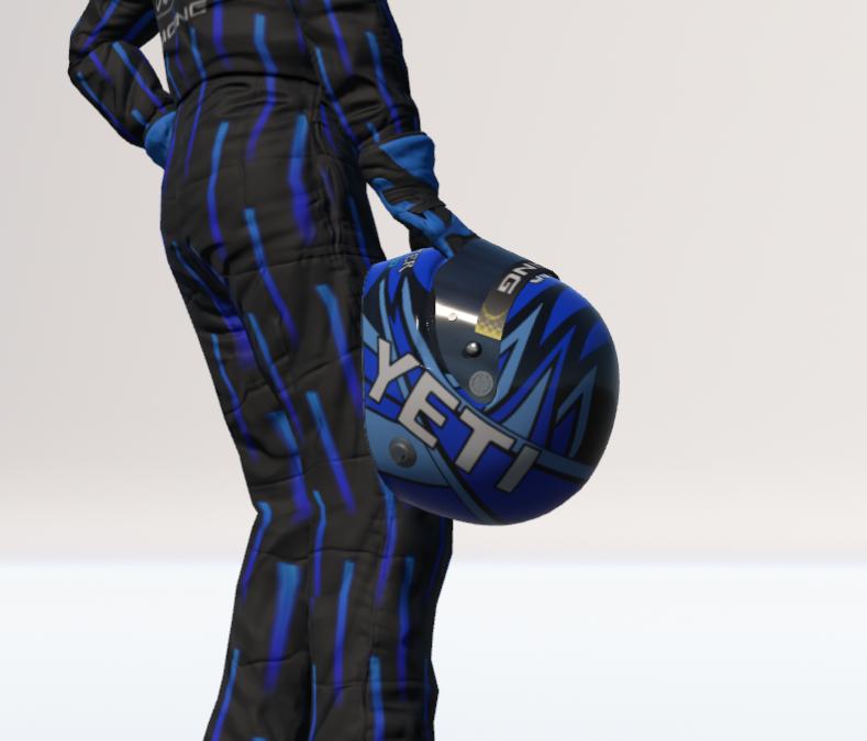 Yeti Ford Racing Helmet-Blue by Dillon G. - Trading Paints