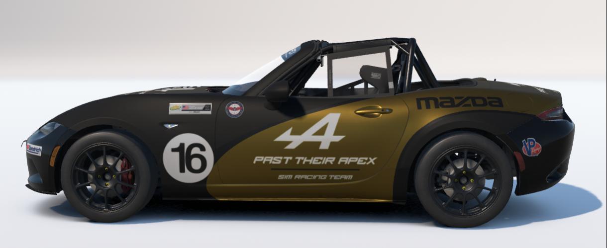 Past Their Apex Sim Racing Team Livery in Black and Gold by Gav E ...