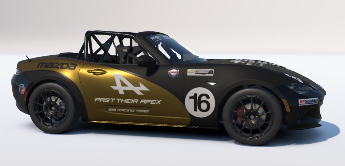 Past Their Apex Sim Racing Team Livery in Black and Gold by Gav E ...