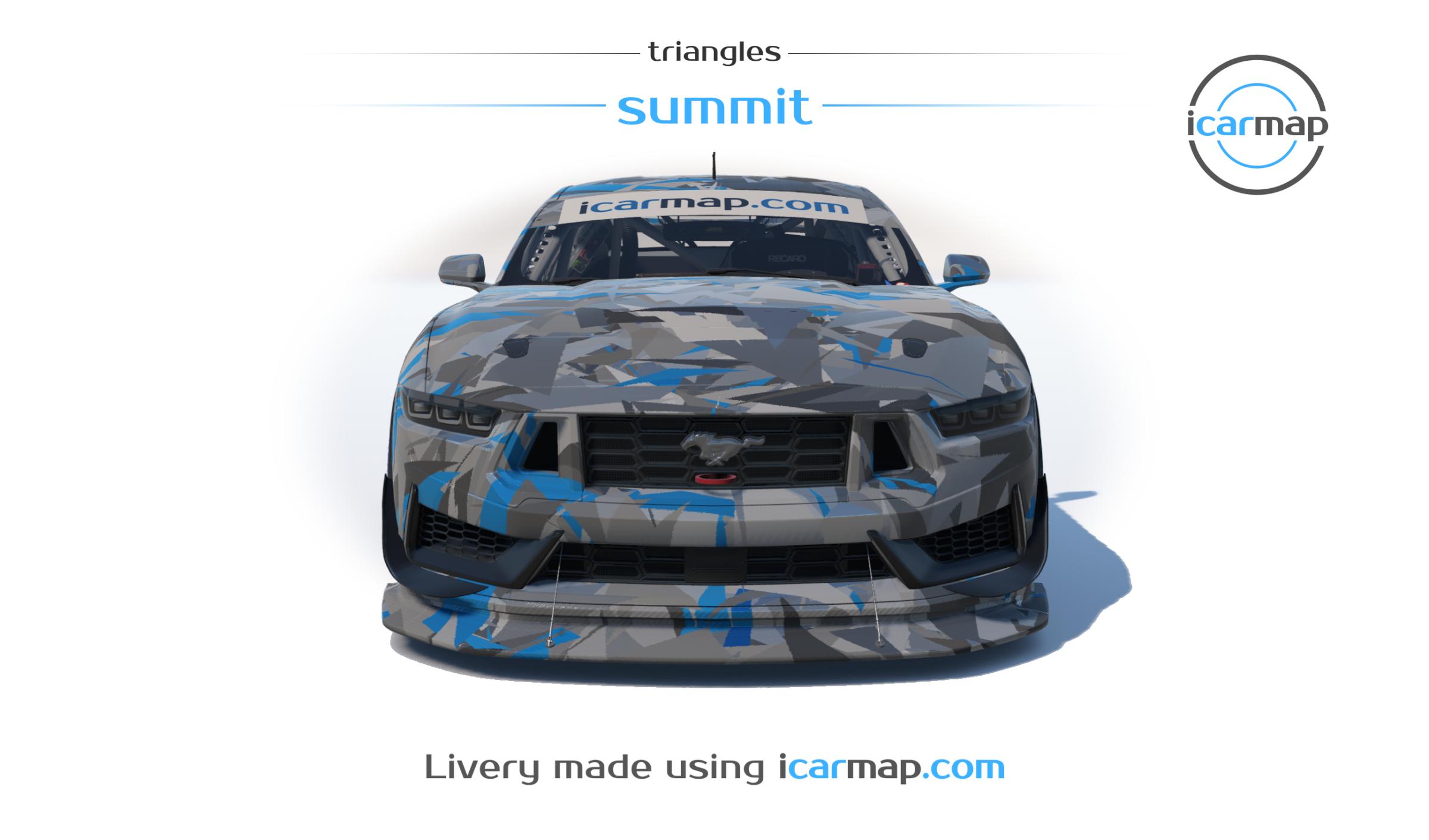 Triangles - Summit (Ford Mustang GT4) by Will M. - Trading Paints