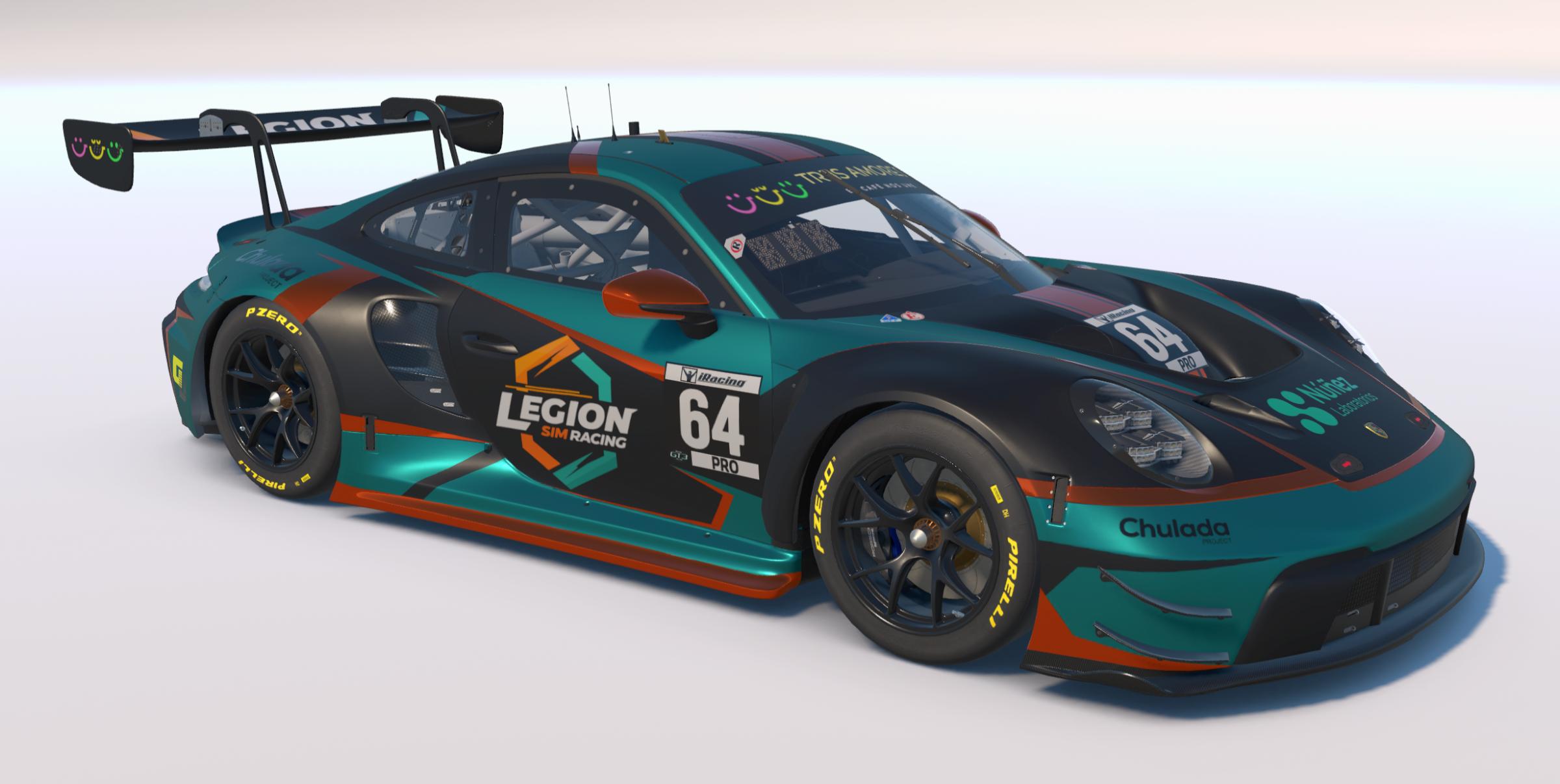 Legion Sim Racing Porsche Gt3 by Gabriel Trejo C. - Trading Paints