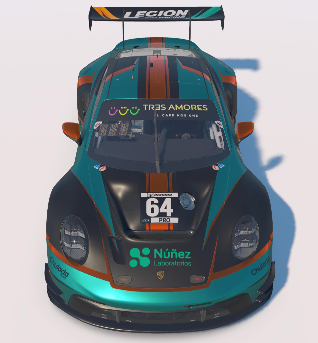 Legion Sim Racing Porsche Gt3 by Gabriel Trejo C. - Trading Paints