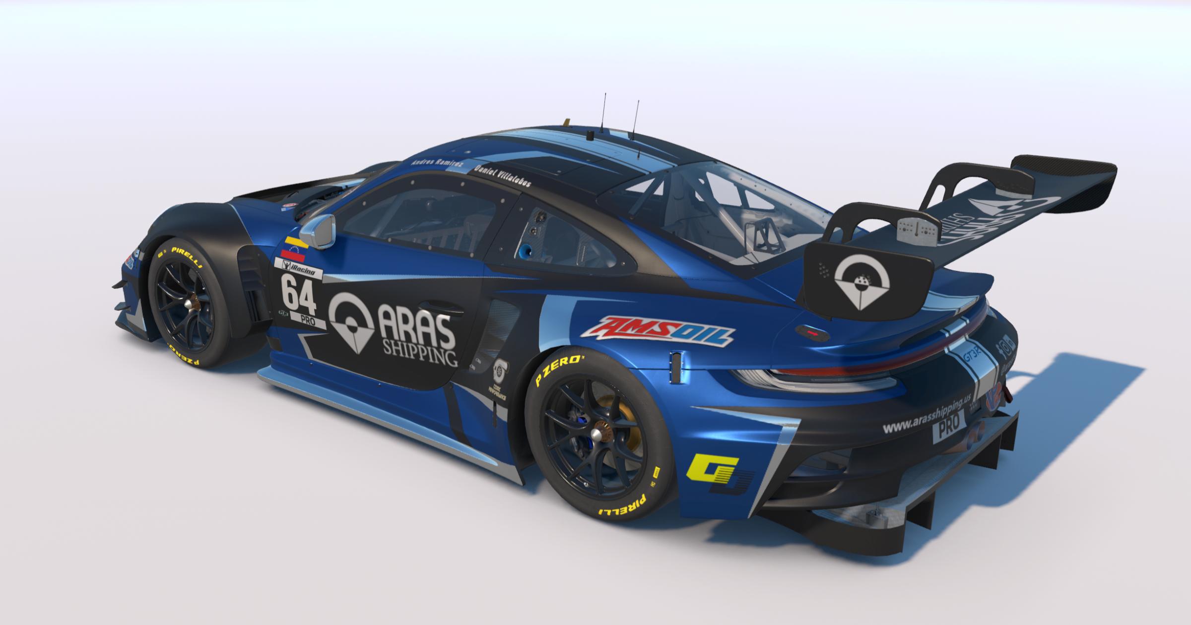 ARAS Shipping Porsche GT3 R by Gabriel Trejo C. - Trading Paints