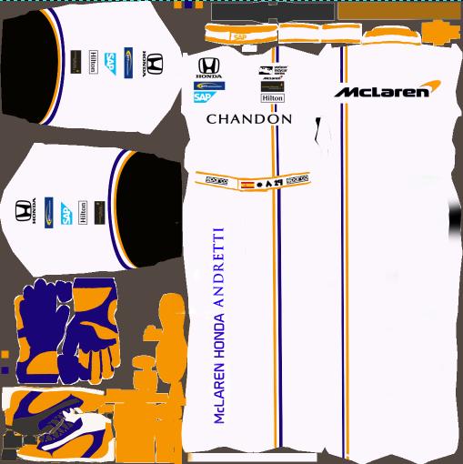 Alonso Mclaren Honda Andretti Replica Driver Suit Indy 500 by Ben ...