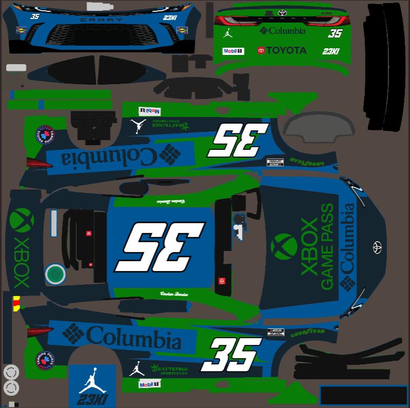 Fantasy 23XI Xbox/Columbia #35 Next Gen Toyota by Caolan D. - Trading ...
