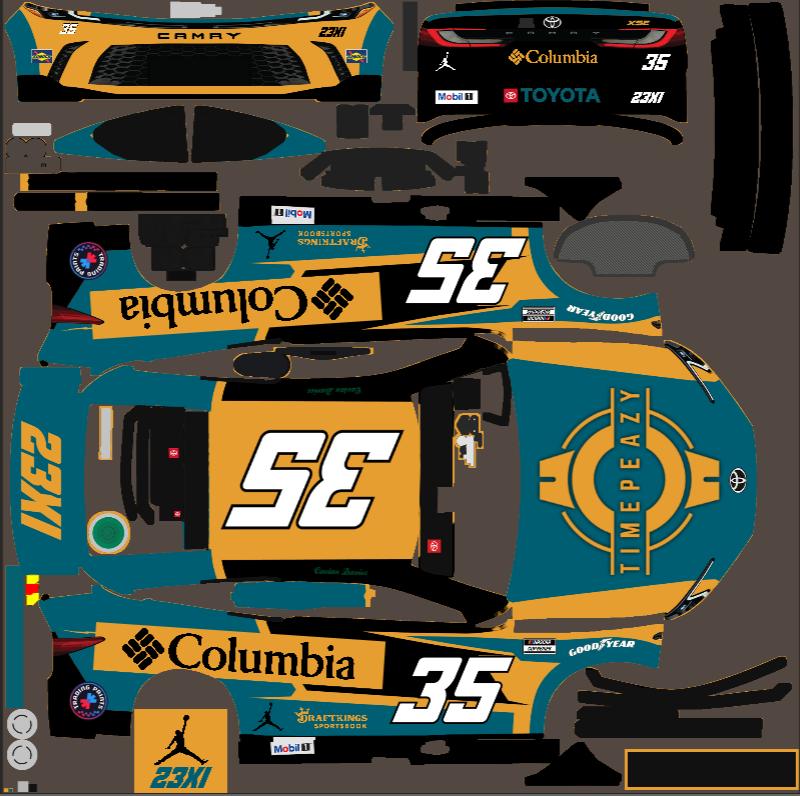 Fantasy 23XI Duck Tape #35 Next Gen Toyota copy by Caolan D. - Trading ...