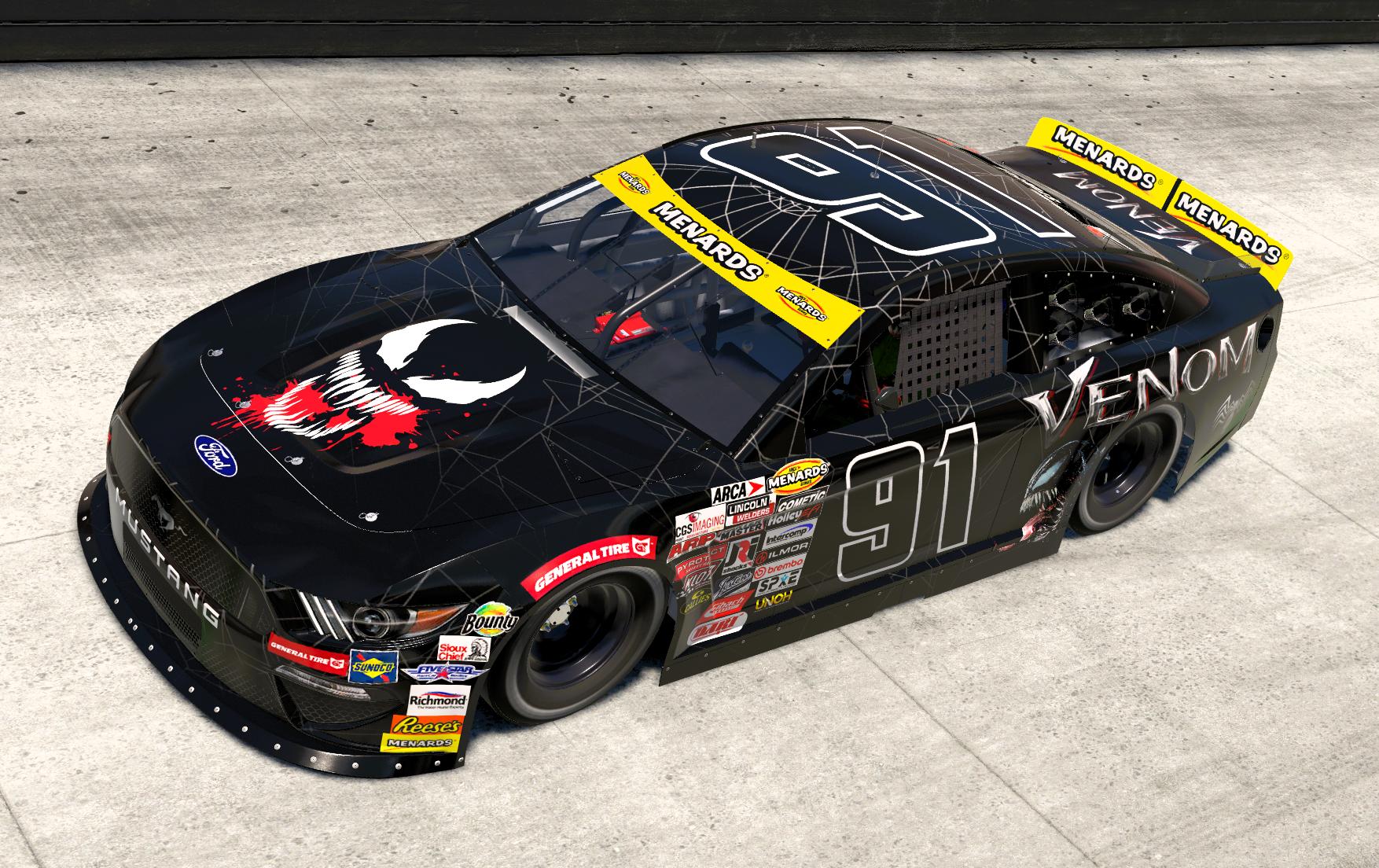 Venom ARCA Mustang by Jared S. - Trading Paints