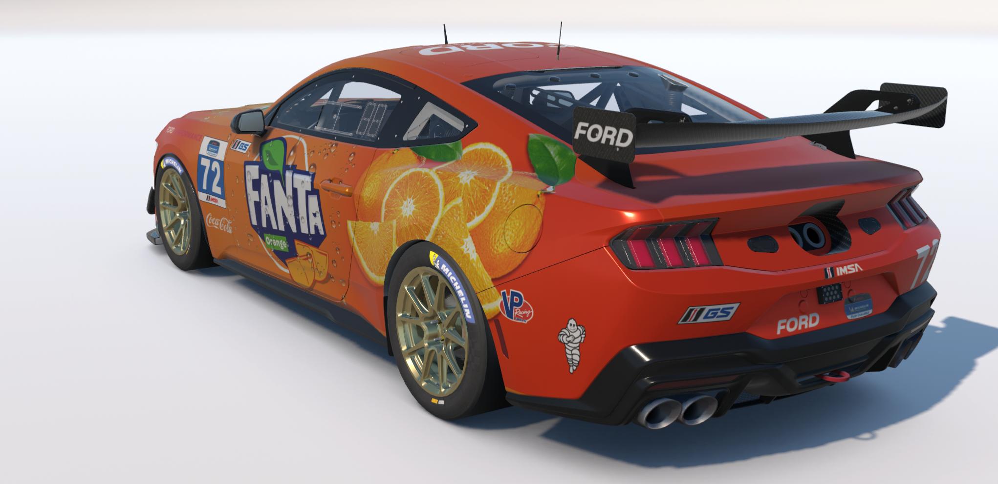 Ford Mustang GT4 Fanta Metallic by Greg Barton - Trading Paints