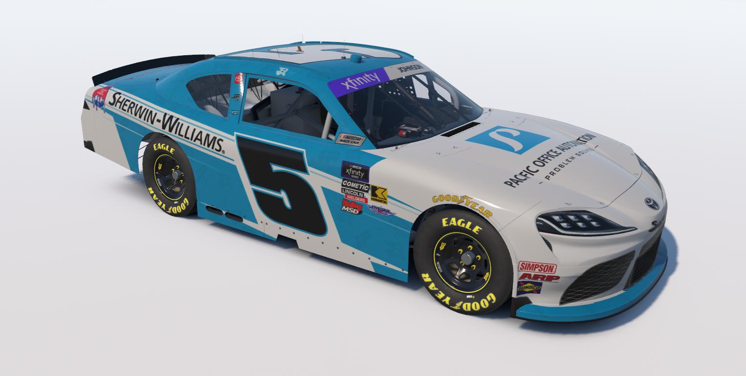 Eric Johnson Jr 2025 ARCA No.5 White Scheme by Eric Johnson Jr ...