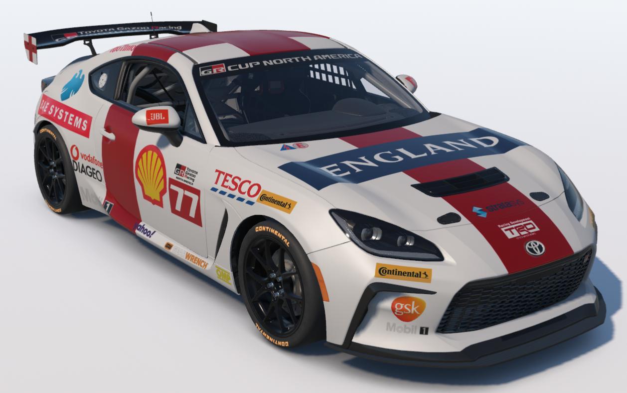 England Toyota GR86 by Ronald Lawson2 - Trading Paints