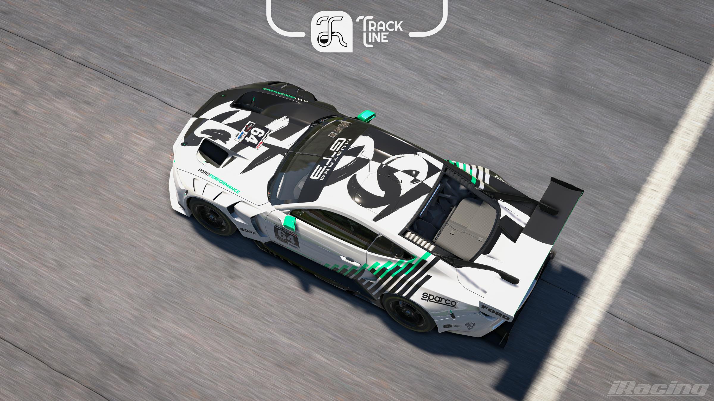 Ford Mustang GT3 Ghost by Tommy S. - Trading Paints