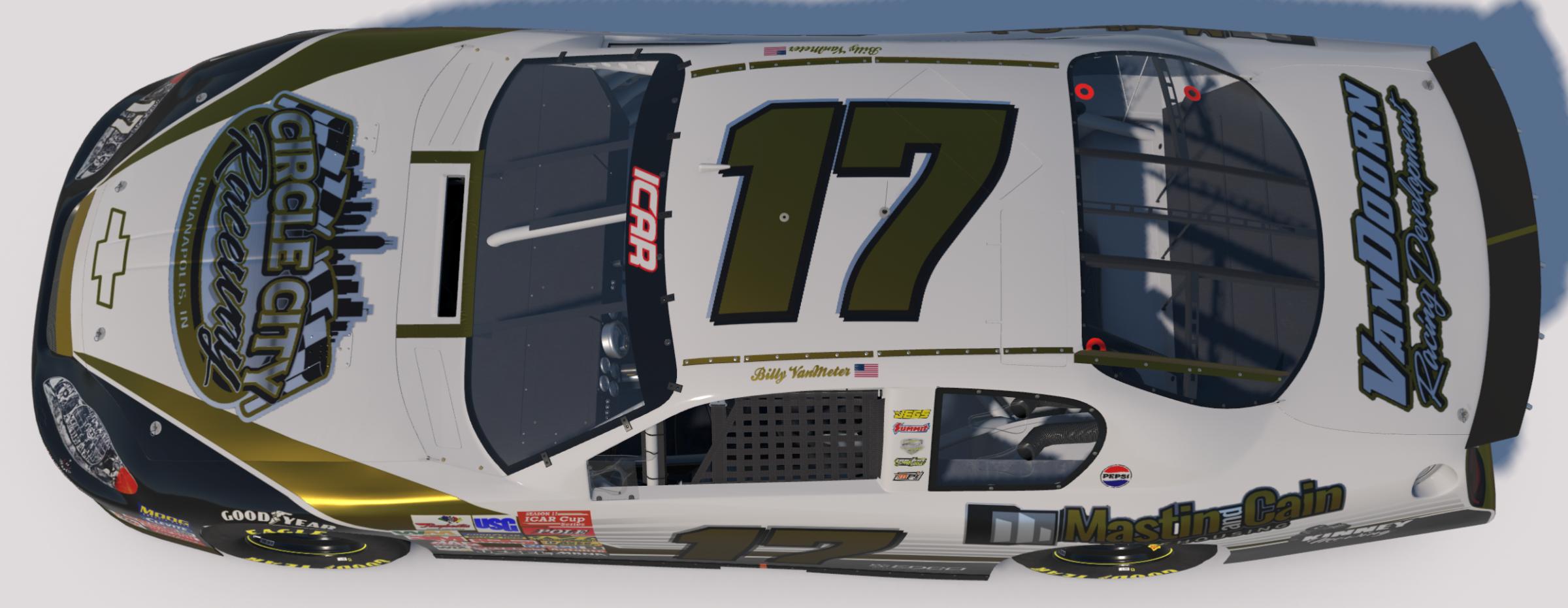 Billy VanMeters #17 ICAR Gen 4 Monte Carlo Super Speedway Scheme by ...