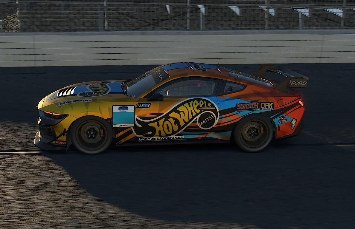 Ford Mustang GT4 gradient fire by Derrick Ackley - Trading Paints