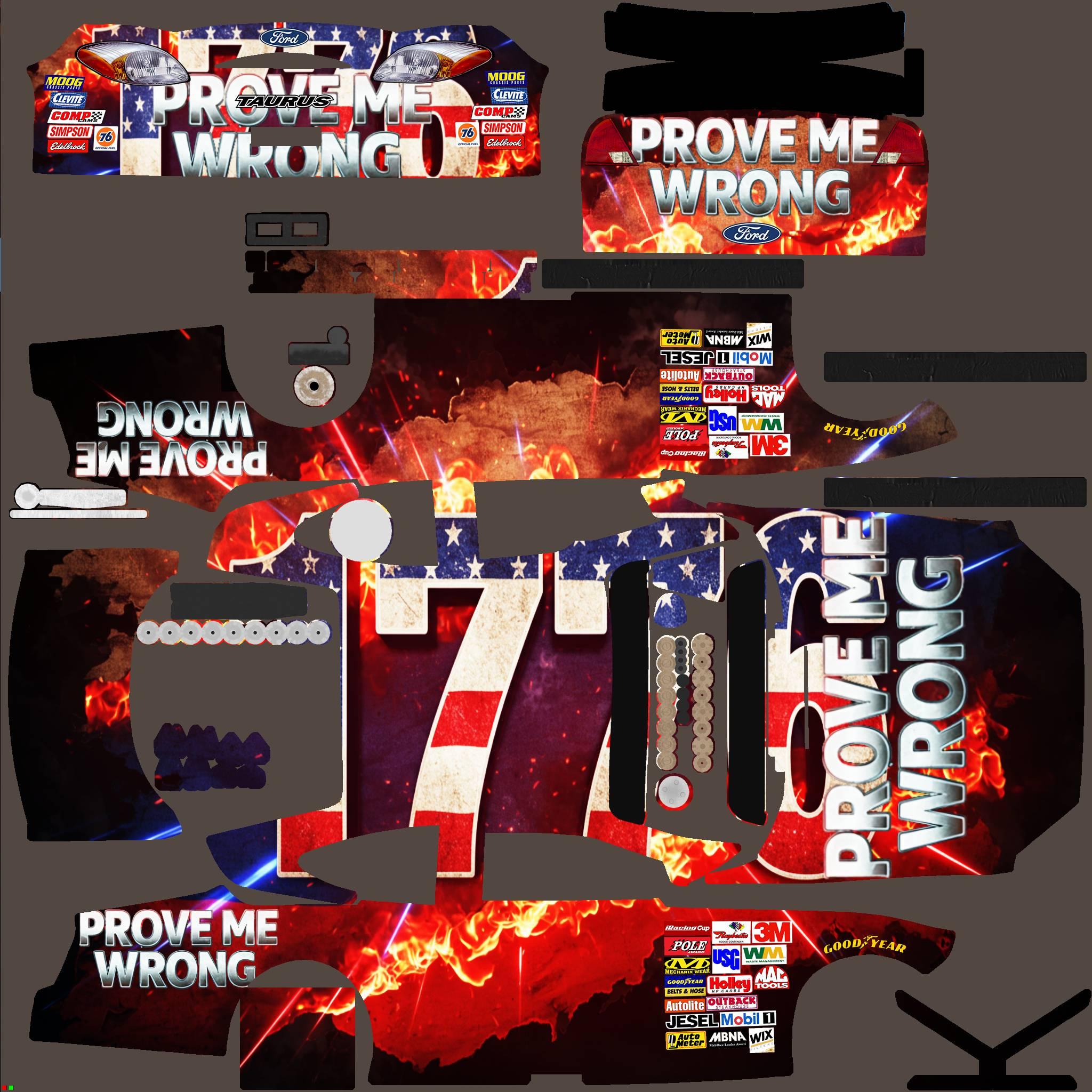 Prove Me Wrong NASCAR paint scheme by Matthew L. - Trading Paints