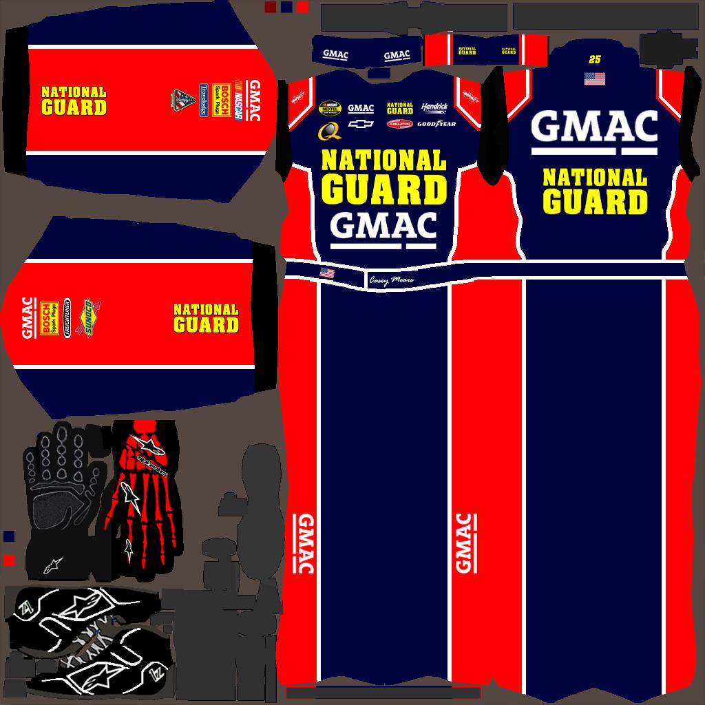 2007 Casey Mears National Guard GMAC IMPACT Race Suit by Dylan Martens ...