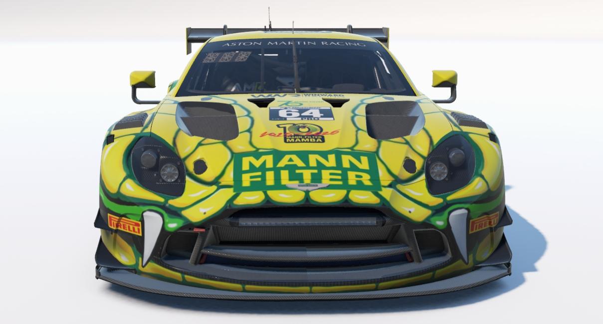Aston Martin Vantage EVO GT3 Mann Filter by Don Craig - Trading Paints