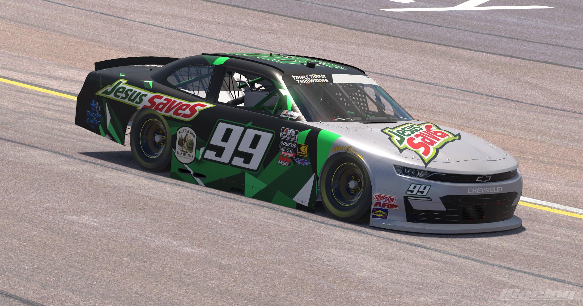 #99 Jesus Saves Xfinity Camaro by Andrew Rattell - Trading Paints