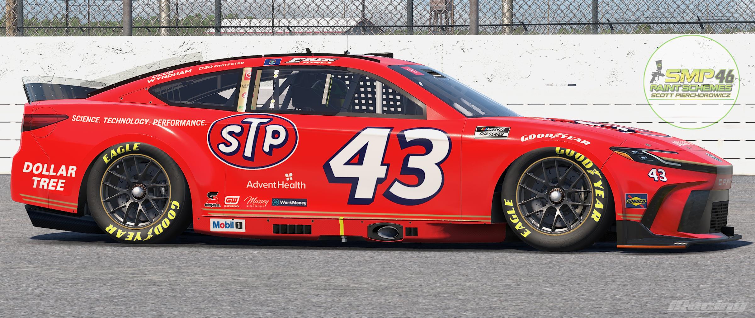 Erik Jones STP All Red Fictional by Scott Pierchorowicz - Trading Paints