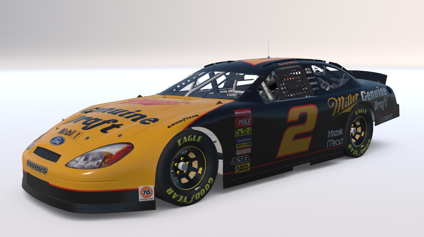 Rusty Wallace Fictional Miller Genuine Draft Ford Taurus (Custom Number ...