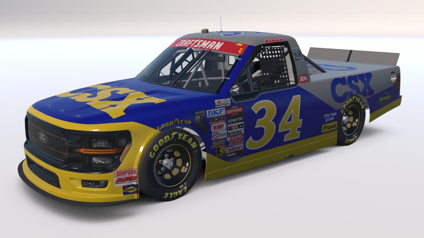 Layne Riggs Fictional CSX Ford F150 (Custom Number) by Will Bangs ...