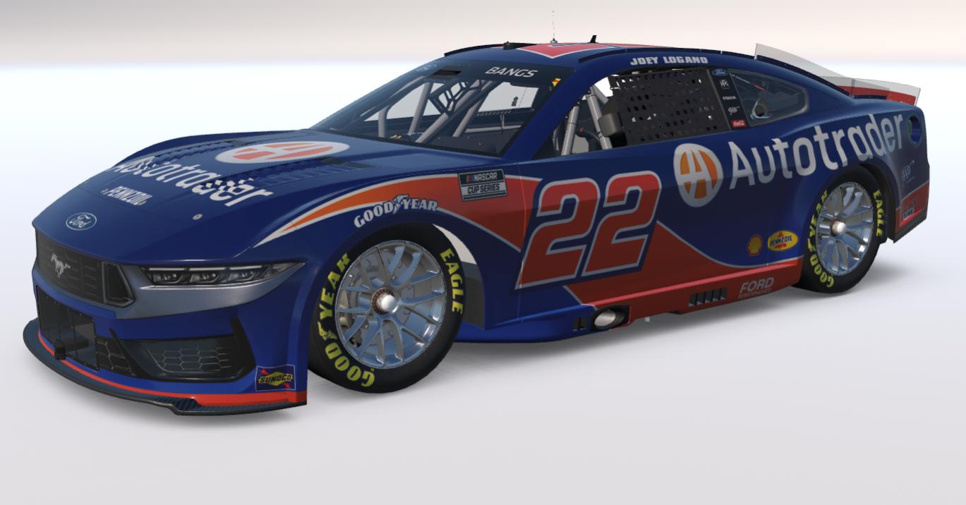 Joey Logano Fictional Autotrader Ford Mustang (No Number) by Will Bangs ...