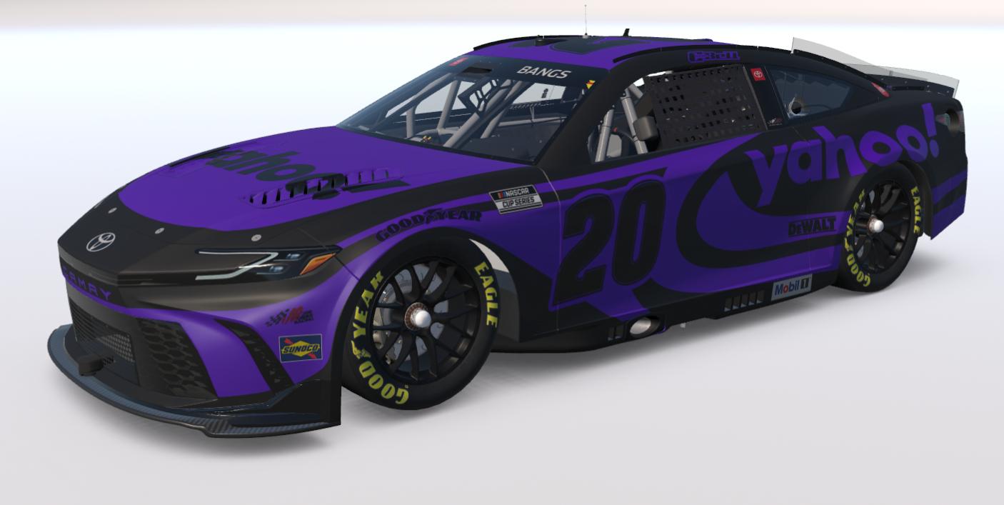 Christopher Bell Fictional Yahoo! Toyota Camry (Custom Number) by Will Bangs - Trading Paints