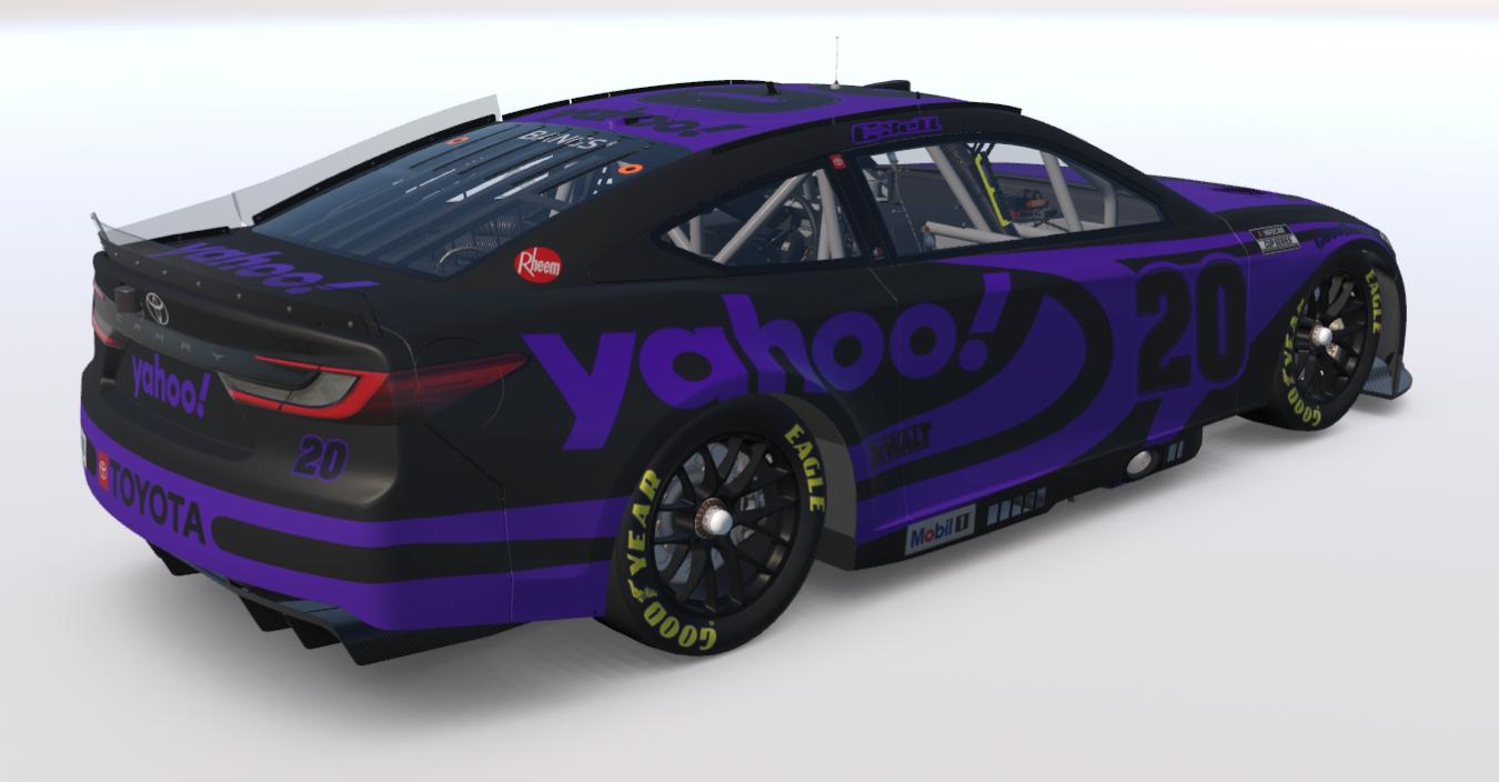 Christopher Bell Fictional Yahoo! Toyota Camry (Custom Number) by Will Bangs - Trading Paints