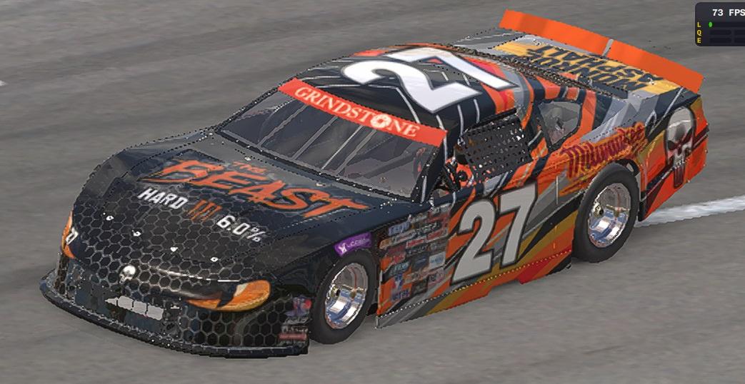 Late Model Stock Halloween theme chrome by Billy Kuyoth - Trading Paints
