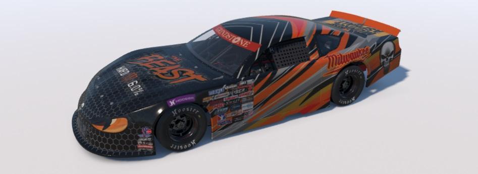 Late Model Stock Halloween theme chrome by Billy Kuyoth - Trading Paints