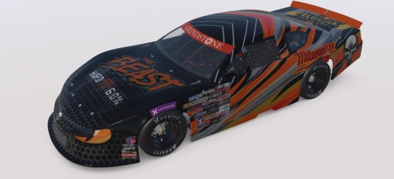 Late Model Stock Halloween theme chrome by Billy Kuyoth - Trading Paints