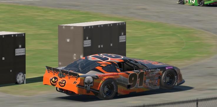 Late Model Stock Halloween theme chrome by Billy Kuyoth - Trading Paints
