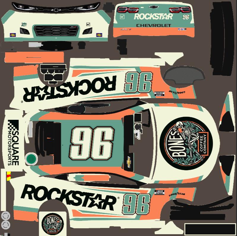 Custom #96 Square/Bones Coffee Next Gen Chevy by Caolan D. - Trading Paints