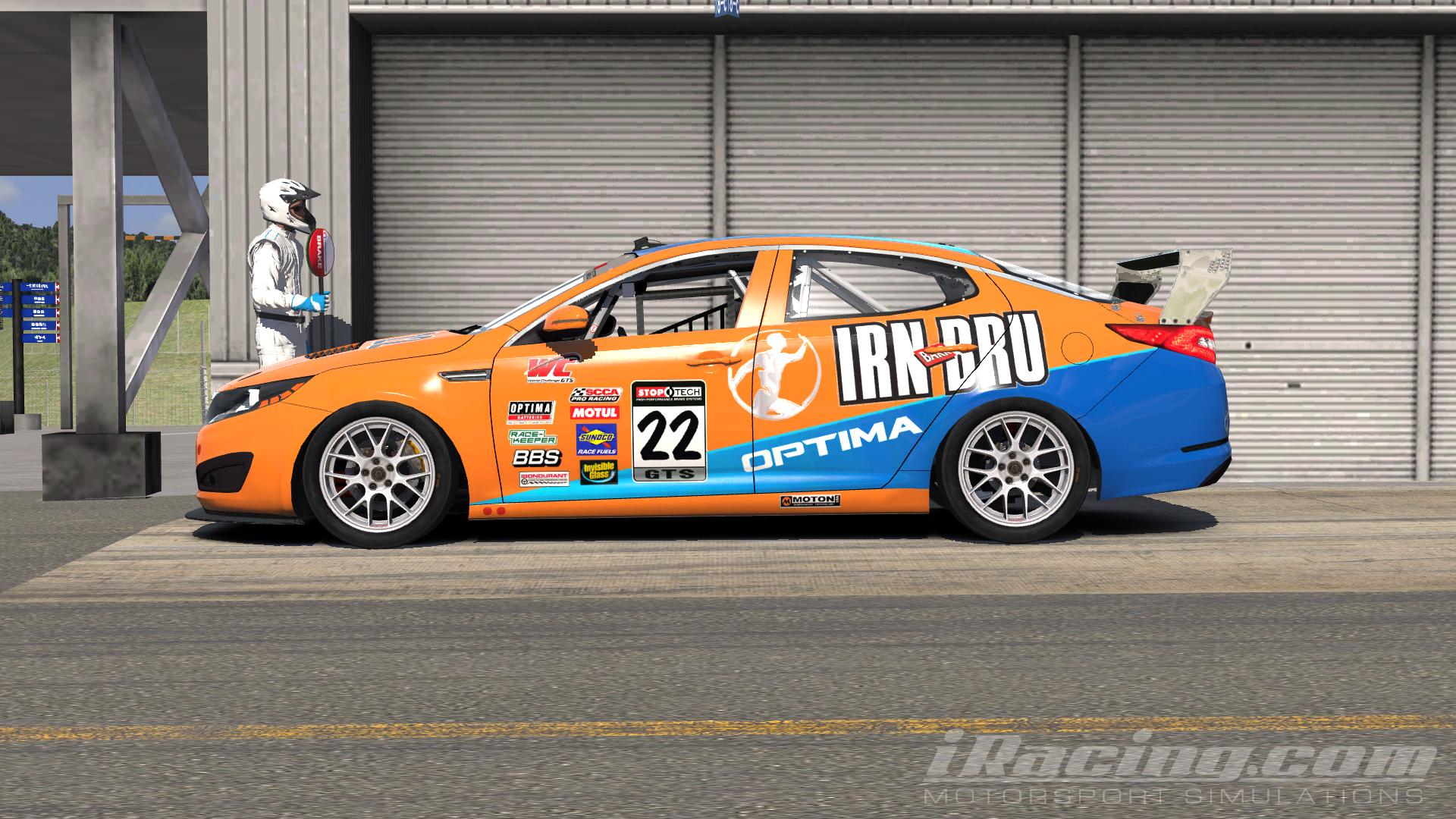 Irn Bru Kia Optima GTS by Chaz Draycott - Trading Paints