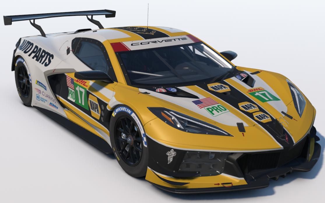 Napa Auto Parts Chevrolet Corvette C8.R GTE by Ronald Lawson2 - Trading ...