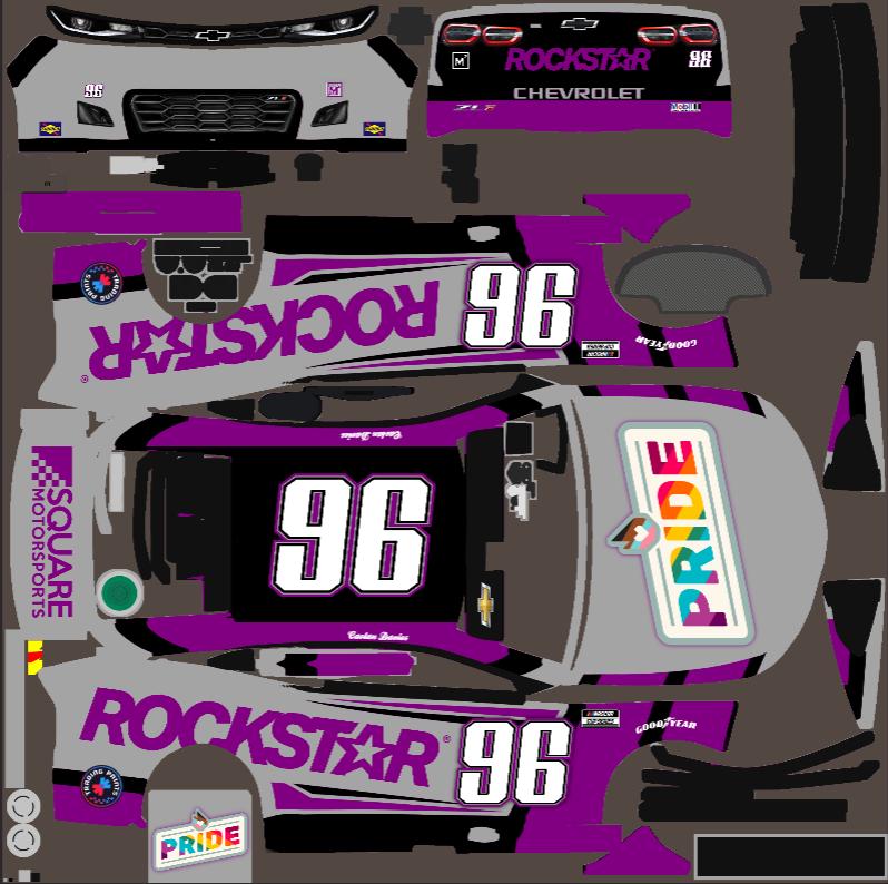 Custom #96 Square/ACE Pride Next Gen Chevy by Caolan D. - Trading Paints