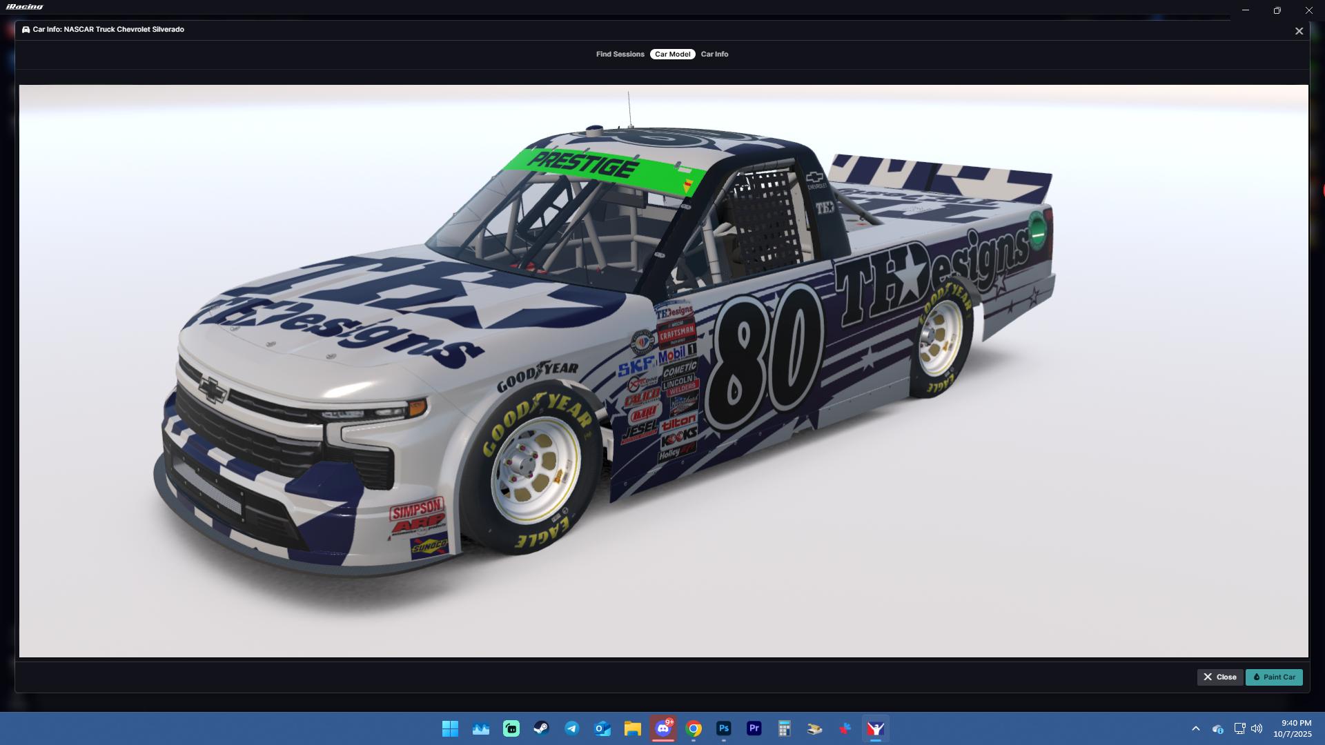 #80 - Jacob Clarino - THDesigns - 2025 Prestige Truck Series by Teejay ...