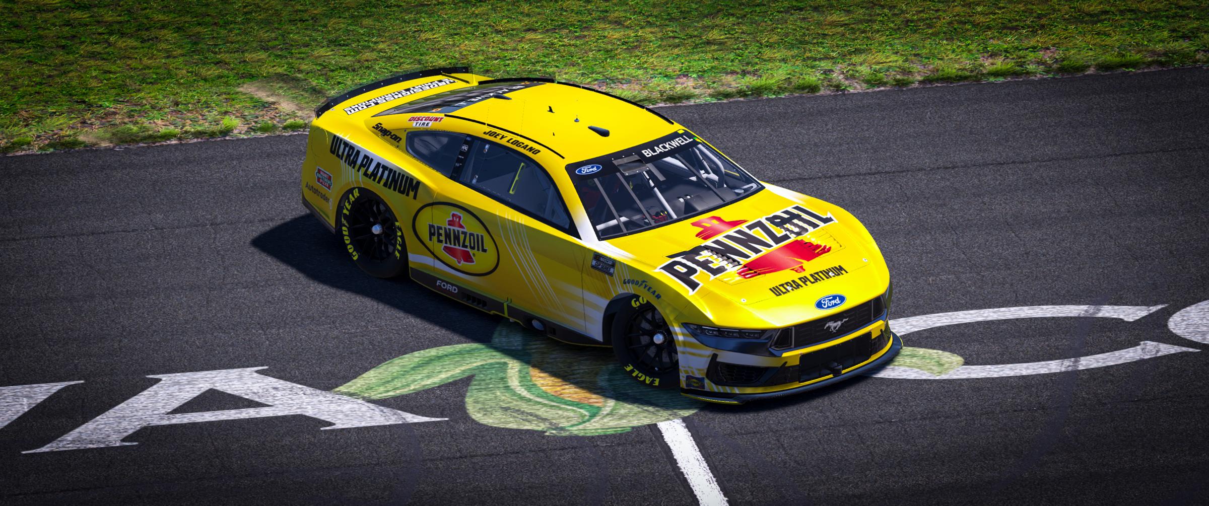 #22 Joey Logano Pennzoil Ultra Platinum Sim Stamp by Noah Blackwell ...