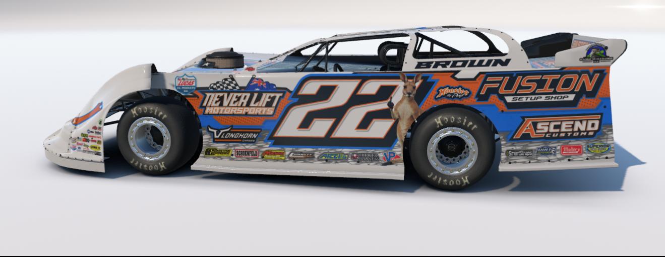 Jarred Brown #22 Fusion/NLM Car by Bubba Walker - Trading Paints