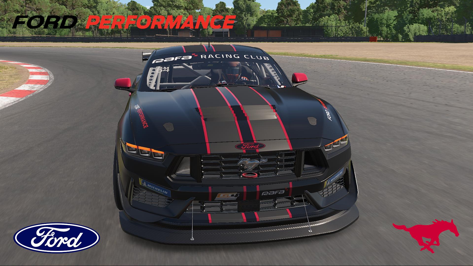 Ford Mustang GT4 - Black & Red by Brian Mccaig - Trading Paints