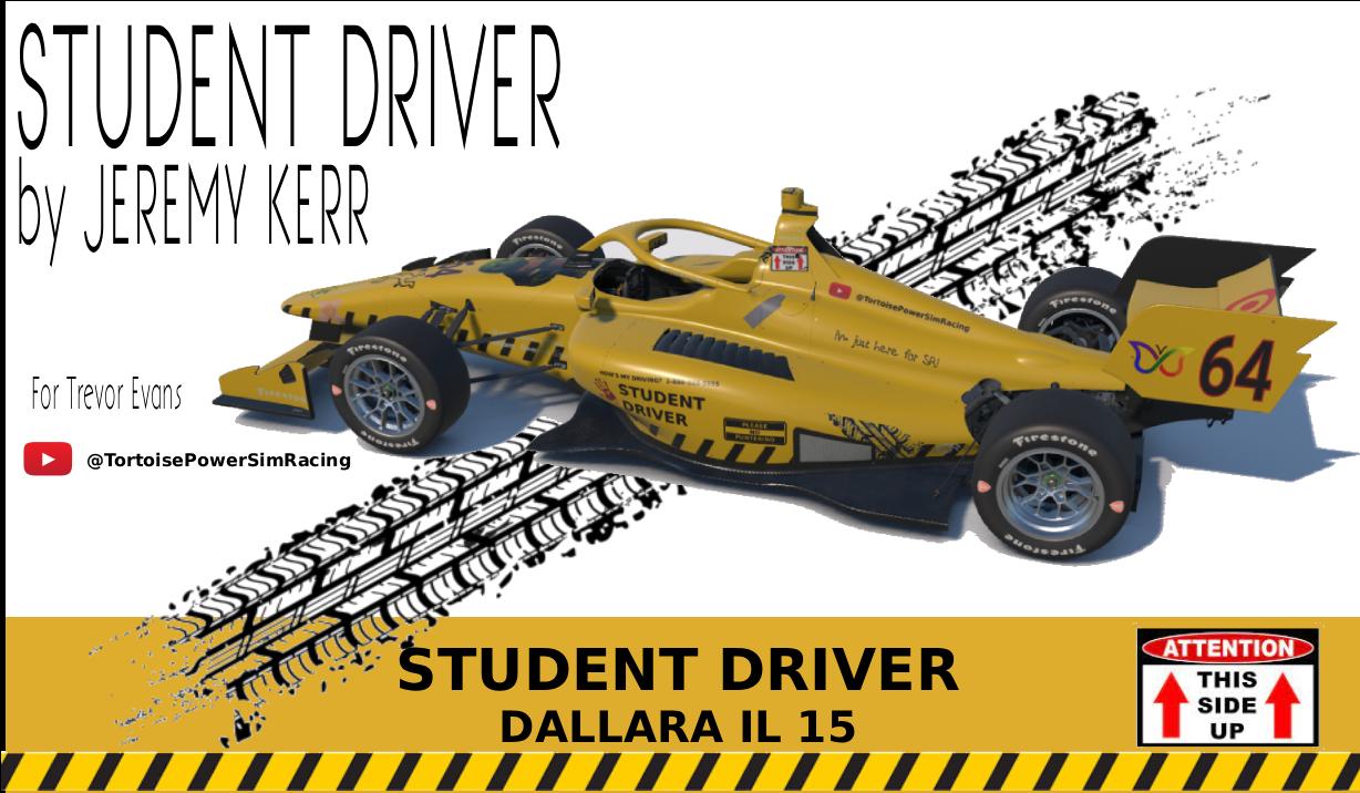 Student Driver - Custom Livery for Trevor Evans - IR 15 by Jeremy Kerr ...