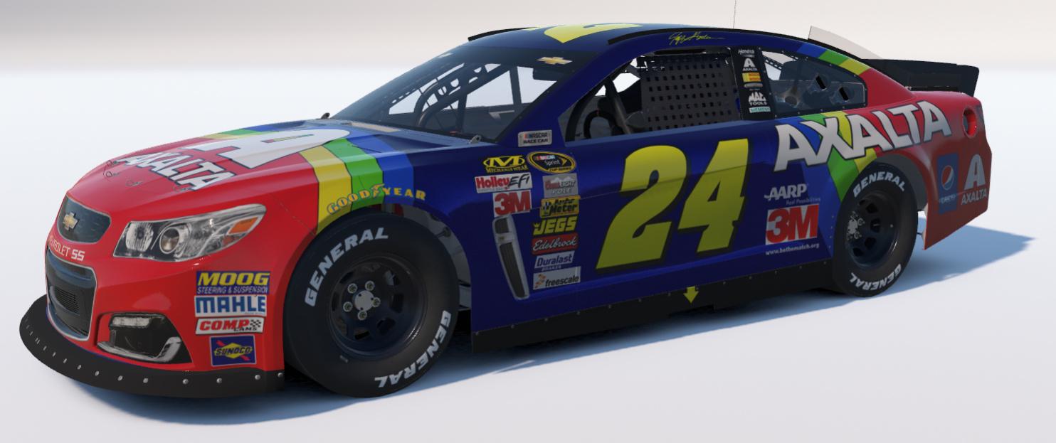 Jeff Gordon Axalta Throwback Custom Number by James Broseker - Trading ...