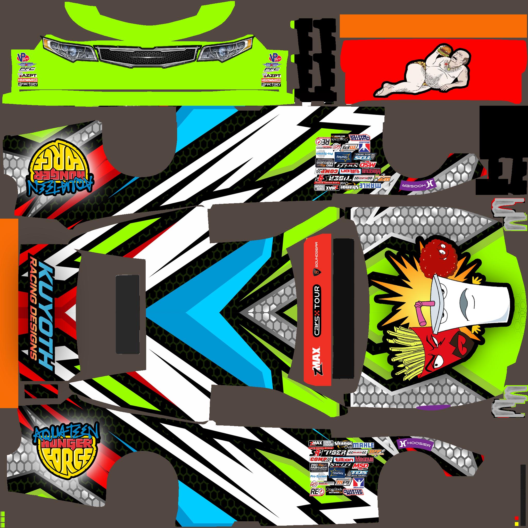 Aqua Teen Hunger Force LMSC metal flake by Billy Kuyoth - Trading Paints