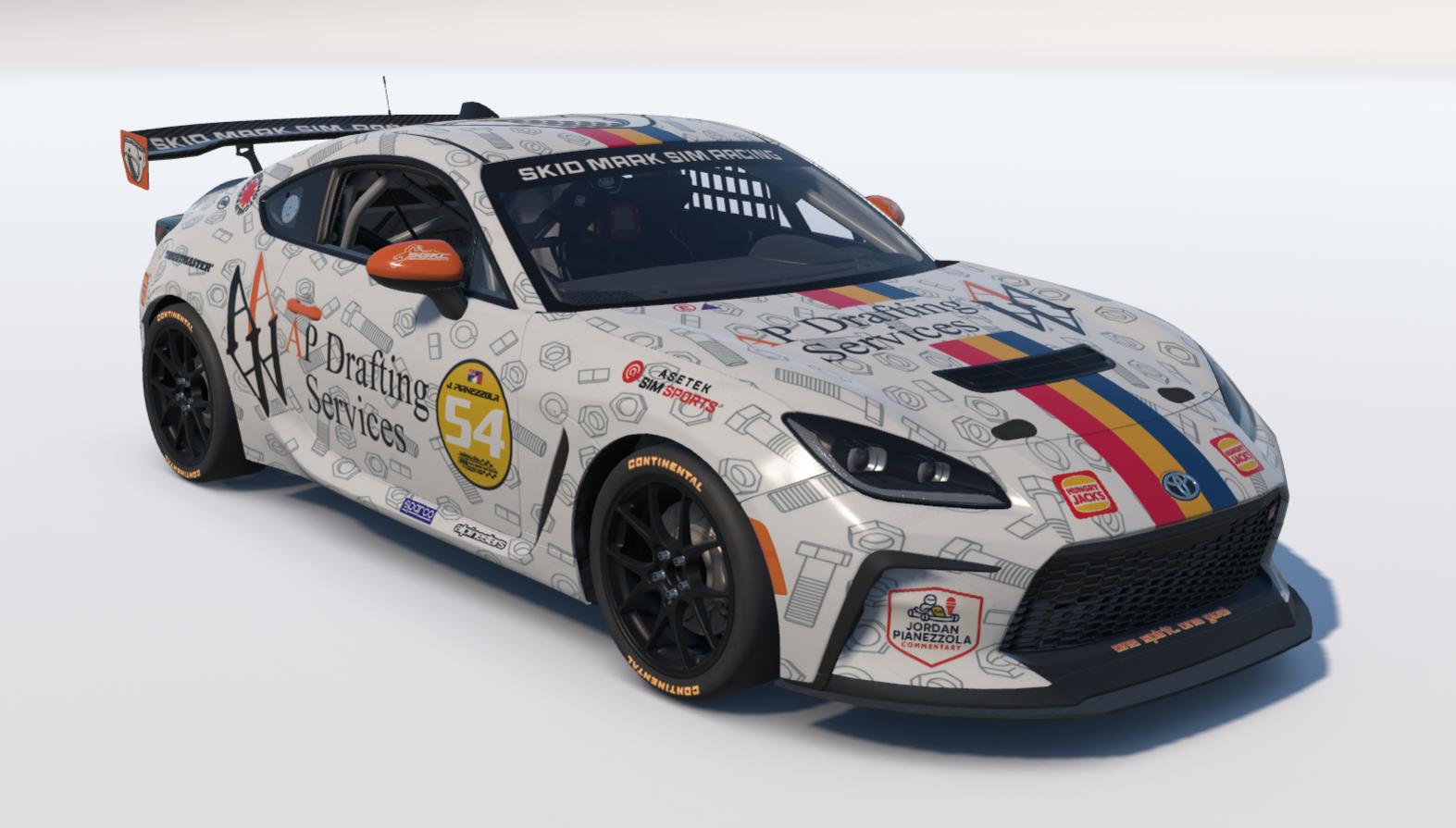 AP Drafting Toyota GR86 by Jordan Pianezzola - Trading Paints