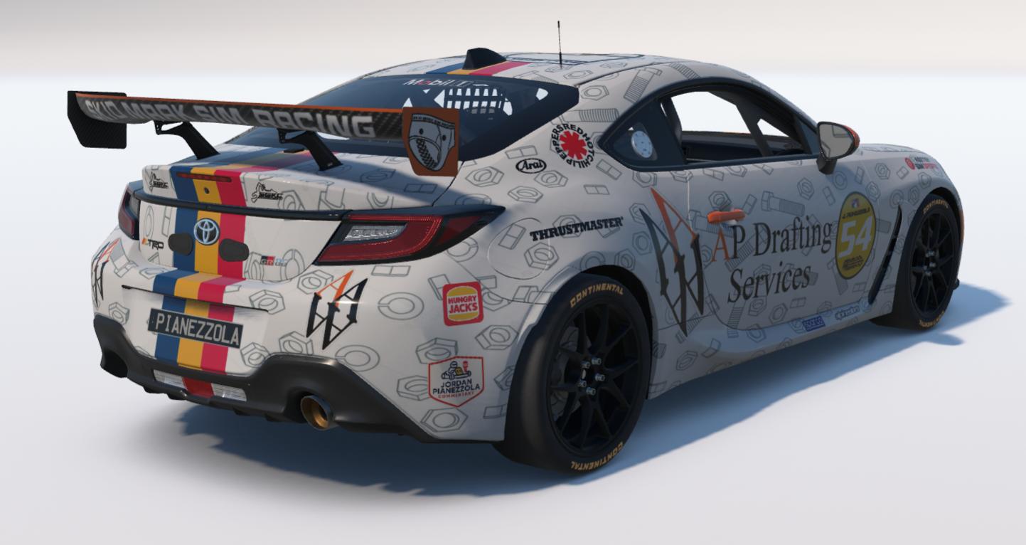 AP Drafting Toyota GR86 by Jordan Pianezzola - Trading Paints