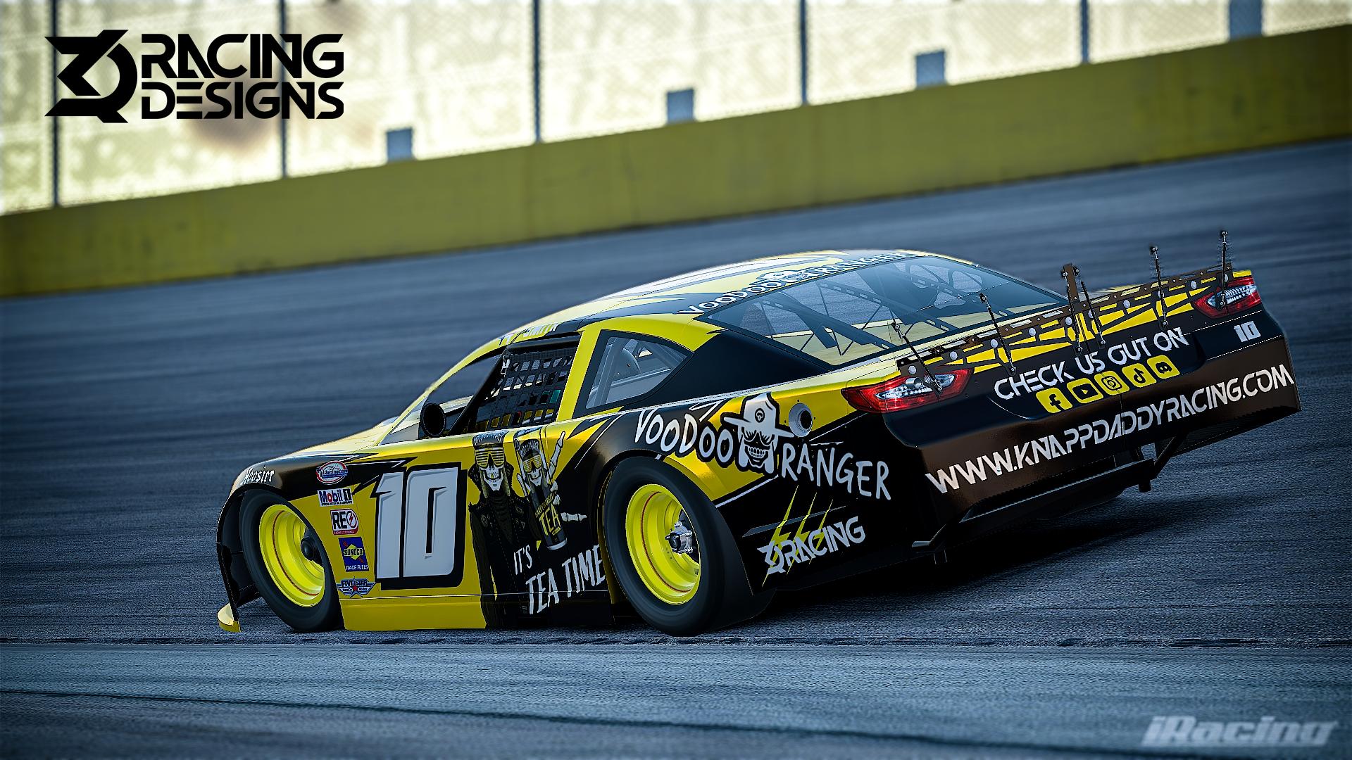 John Smith #10 Voodoo Ranger Tea Time Super Late Model Stock by Johnathan Smith3 - Trading Paints